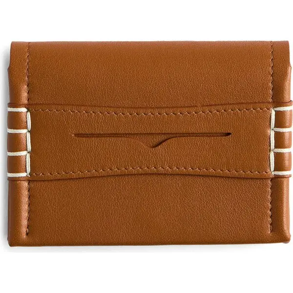JW Anderson Loafer Leather Bifold Card Holder - Tan