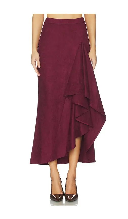 Line & Dot Valen High-low Ruffle Skirt