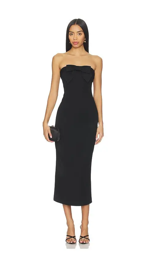 Line & Dot Elodie Midi Dress With Bow Detail