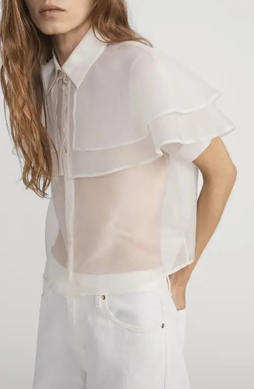FRAME Cape Accent Button-up Shirt