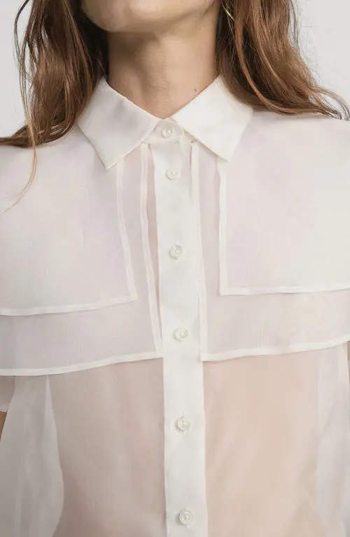 FRAME Cape Accent Button-up Shirt