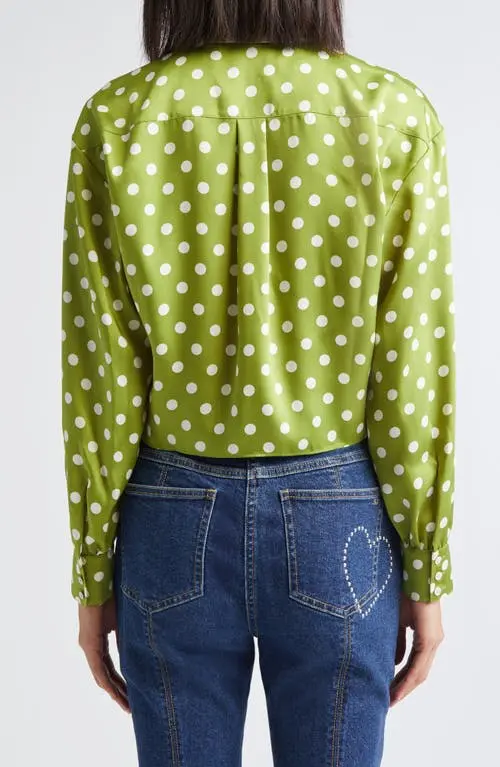Cinq À Sept Polka Dot Button Down Shirt