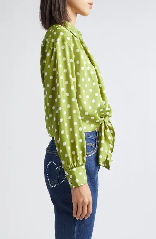 Cinq À Sept Polka Dot Button Down Shirt