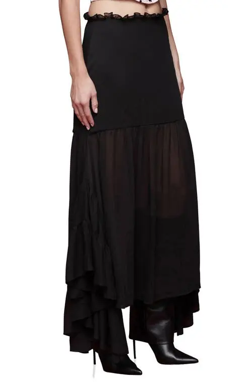 Avec Les Filles Handkerchief Hem Occasion Skirt