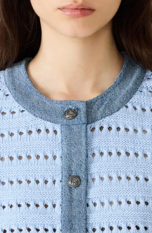 Steve Madden Cassette Cardigan - Powder Blue