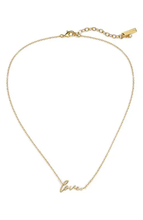 Kurt Geiger Love Script Pendant Necklace