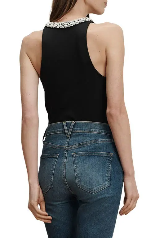 Veronica Beard Ayres Jeweled Tank