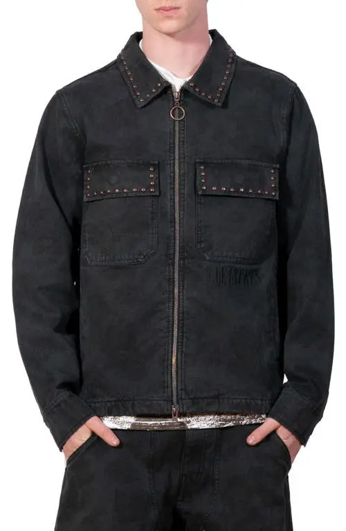 PLEASURES Studded Denim Jacket