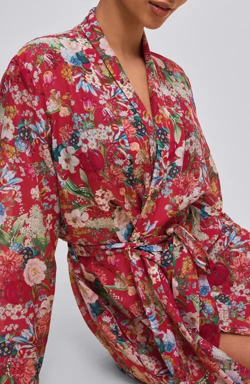 PAPINELLE Holly Floral Cotton Voile Maxi Robe