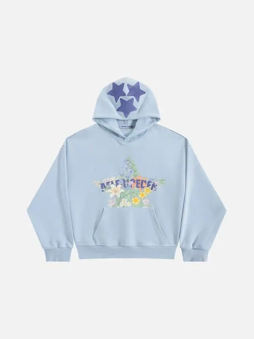 AELFRIC EDEN Floral Star Pullover Hoodie