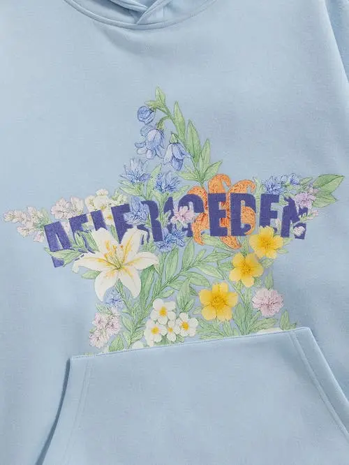 AELFRIC EDEN Floral Star Pullover Hoodie