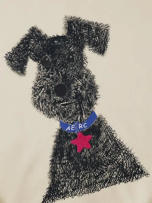 AELFRIC EDEN Graffiti Dog Star Hooded Sweatshirt