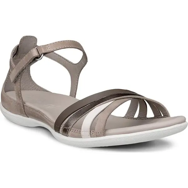 Ecco Flash Ankle Strap Sandal - Moon Rock/dark Clay