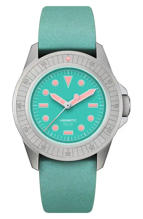 UNIMATIC X Riocam U1-rio Diver Automatic Strap Watch - Aquamarine