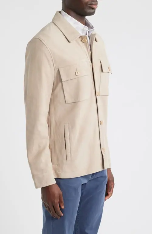 Bugatchi Suede Shirt Jacket