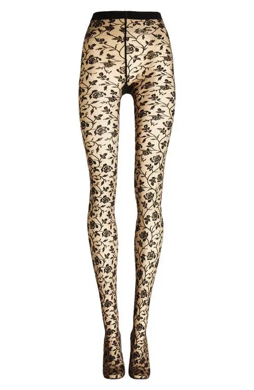 Wolford Sweet Dots Tights - Fairly Light/black