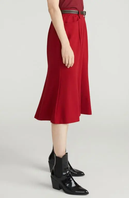 Universal Standard Carla Ponte Flared Skirt - Garnet
