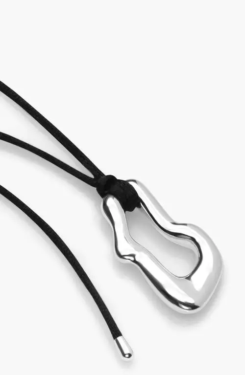 OAK & LUNA Dome Wavy Pendant Necklace