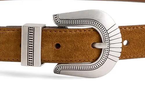 Madewell Suede Western Buckle Belt
