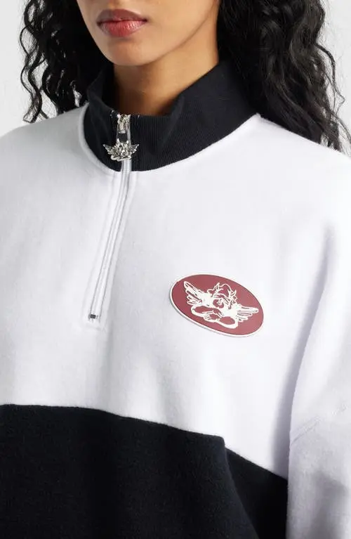 BOYS LIE Sideline Colorblock Half Zip Sweatshirt