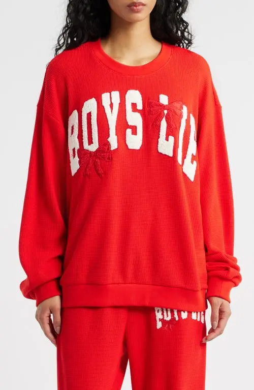 BOYS LIE Wrap Me In A Bow Kara Crewneck Sweatshirt