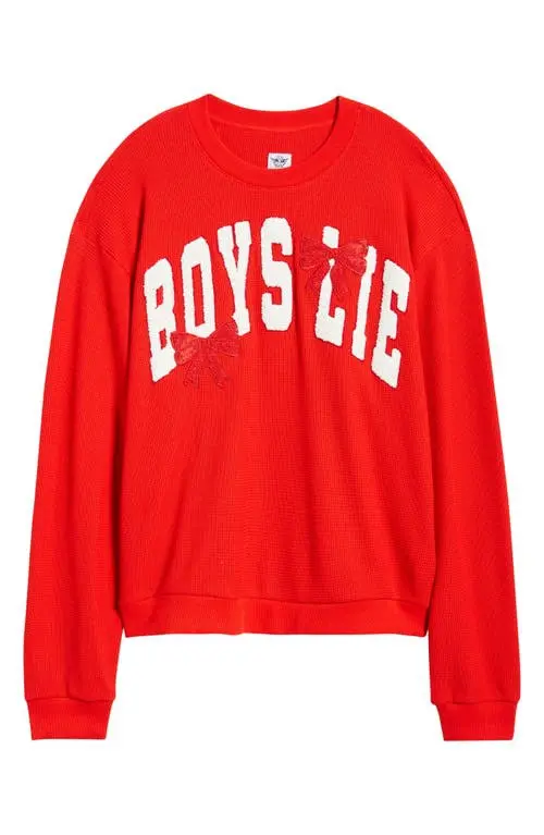 BOYS LIE Wrap Me In A Bow Kara Crewneck Sweatshirt