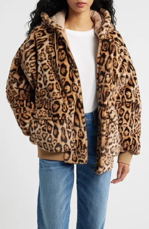 BOYS LIE Cheetah Manhunt Fleece Zip Hoodie