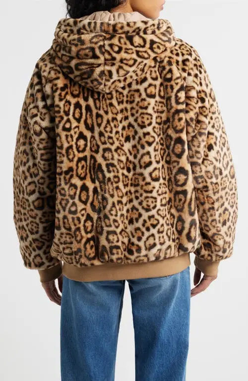 BOYS LIE Cheetah Manhunt Fleece Zip Hoodie