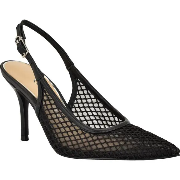 Guess Pointed Toe Slingback Pumps - Black