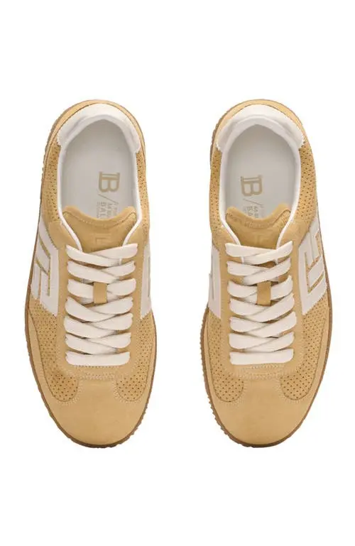 Balmain Swan Suede Trainers - Beige