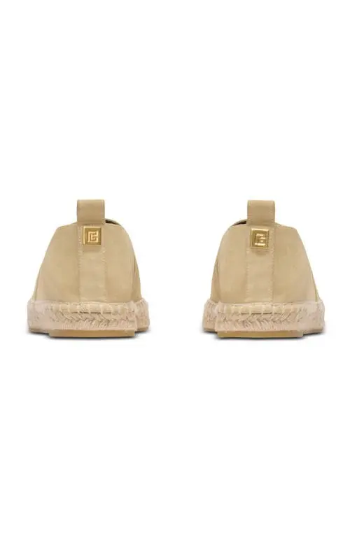 Balmain Suede Espadrilles - Beige