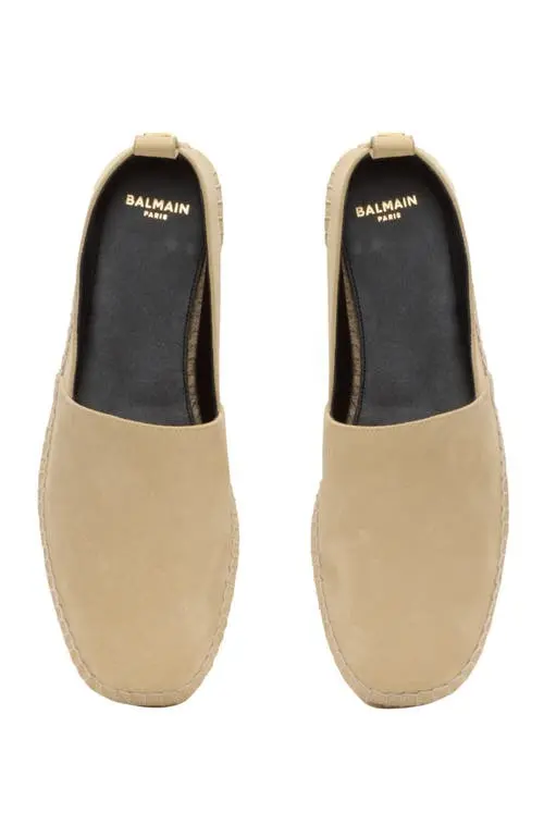 Balmain Suede Espadrilles - Beige