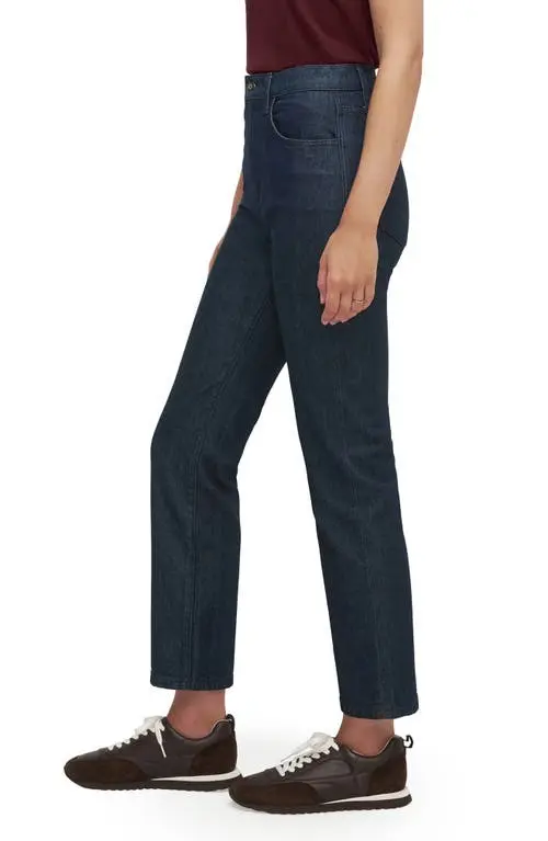 FAVORITE DAUGHTER The Valentina High-rise Straight Leg Ankle Jeans - Pepper