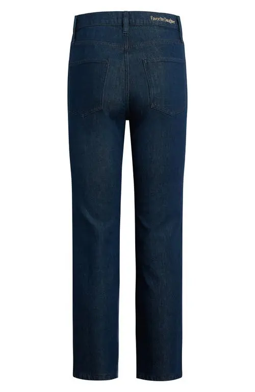 FAVORITE DAUGHTER The Valentina High-rise Straight Leg Ankle Jeans - Pepper