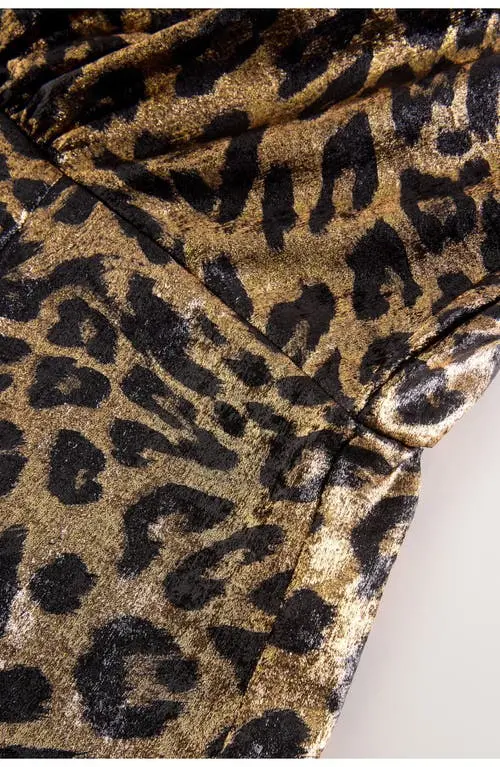 NEXT Metallic Animal Print Maxi Dress