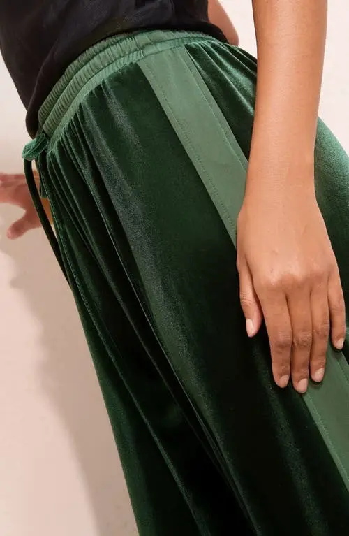 FRIENDS LIKE THESE Velvet Wide Leg Pants