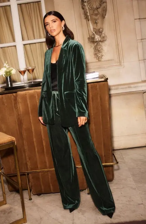 FRIENDS LIKE THESE Velvet Wide Leg Pants