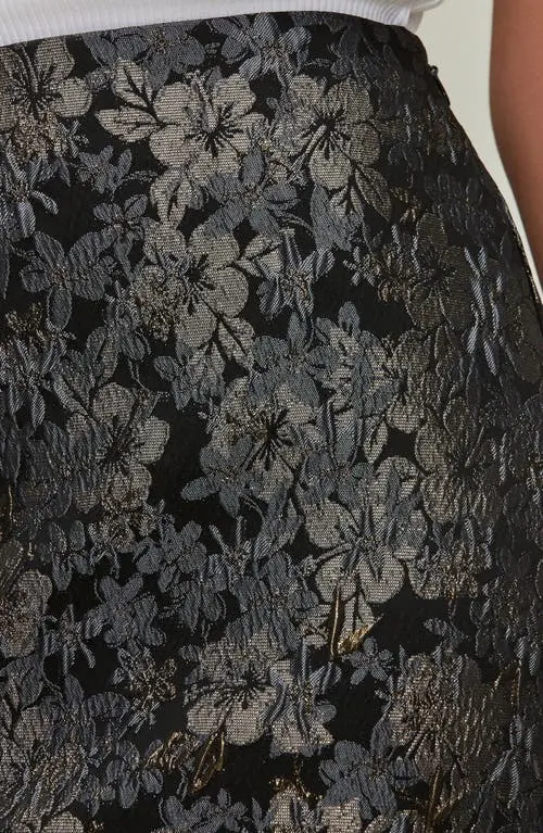 NEXT Metallic Floral Jacquard Mini Skirt
