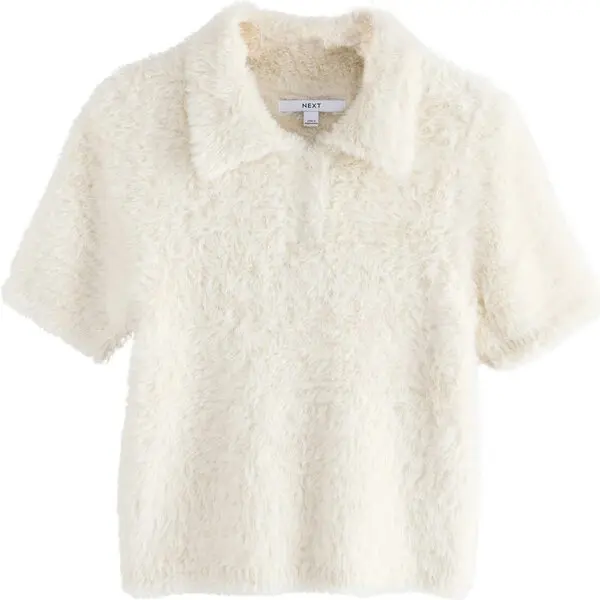 NEXT Faux Fur Collared Shirt