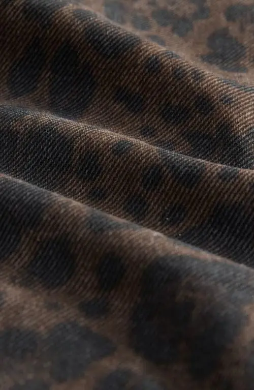 NEXT Animal Print High-waist Wide-leg Jeans