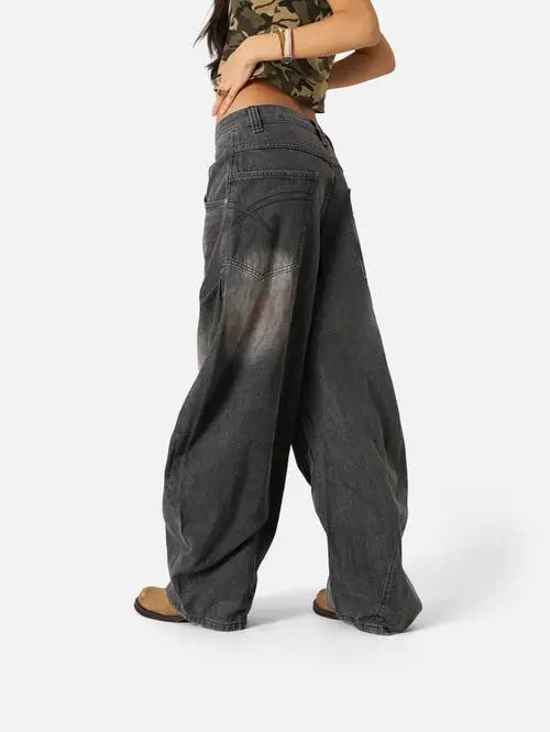 AELFRIC EDEN Dirty-dyed Barrel Jeans