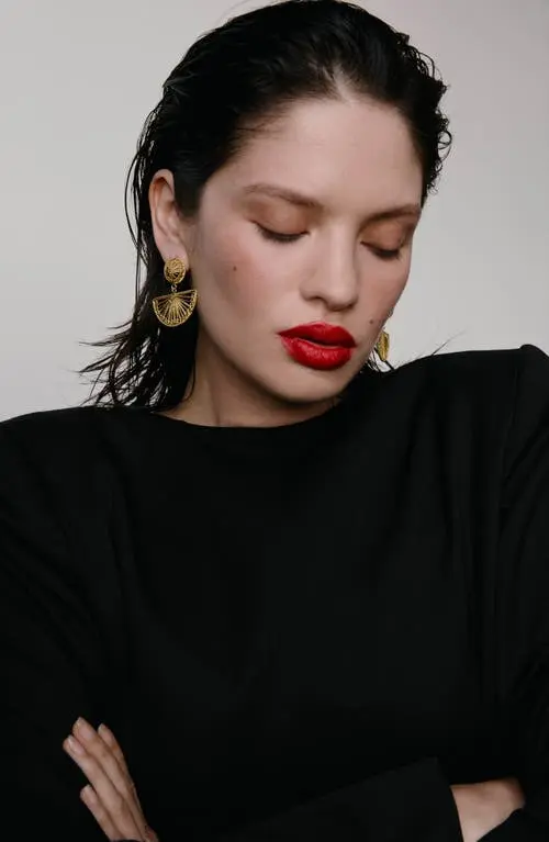 FREYA ROSE Turquoise Mountain Anahita Statement Earrings