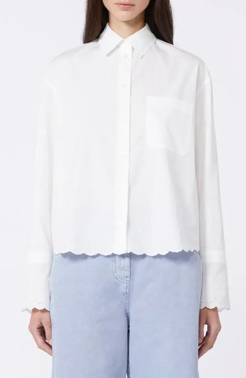 Max Mara Eyelet Button-up Shirt