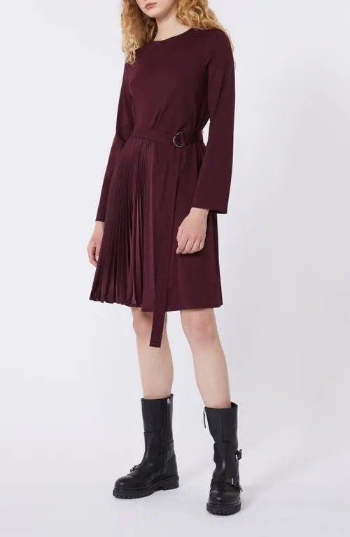 Max Mara Talamo Long-sleeve Pleated Dress