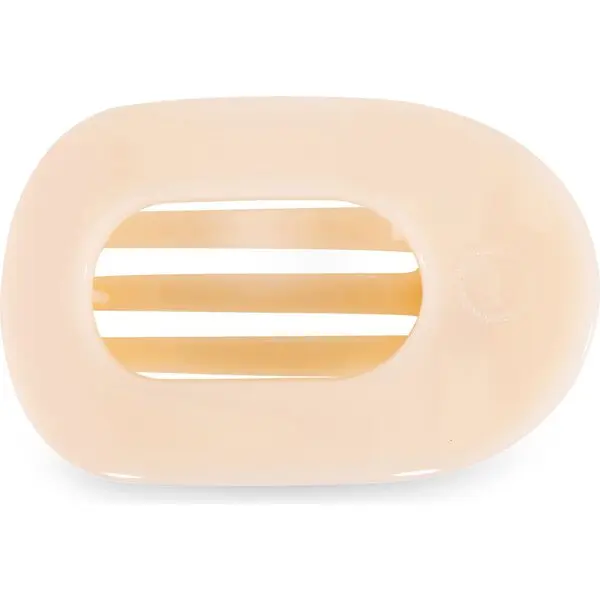TELETIES Flat Round Hair Clip - Almond Beige