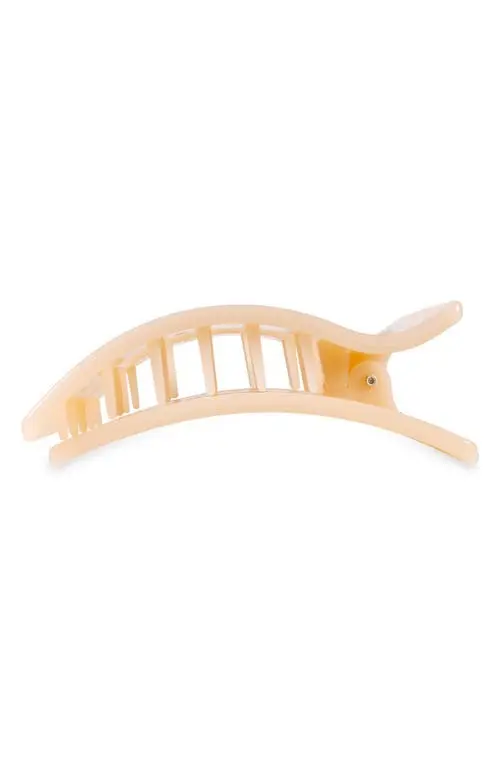 TELETIES Flat Rectangle Hair Clip - Almond Beige