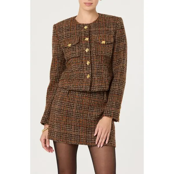 Astr The Label Kyleigh Tweed Jacket