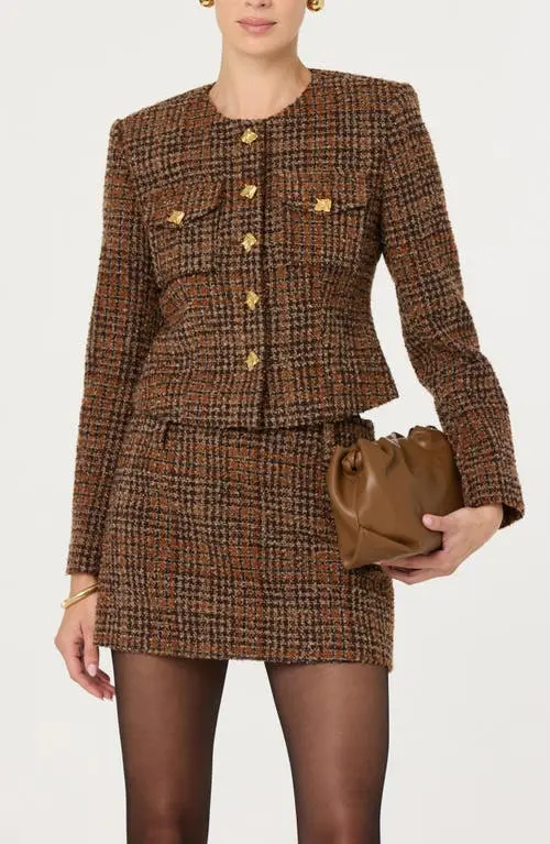 Astr The Label Kyleigh Tweed Jacket