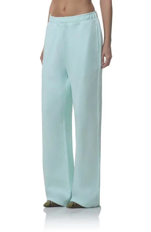 AFRM Cotton Straight-leg Sweatpants - Icy Morn