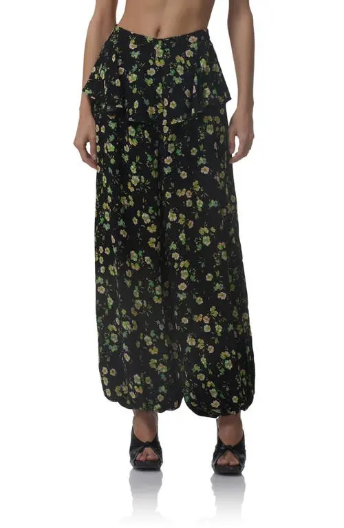 AFRM Graciela Floral Ankle Wide Leg Pants